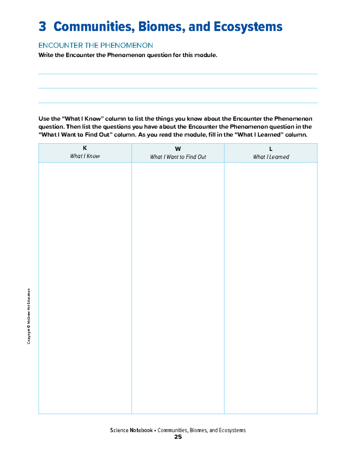 Science notebook 3 - okthfdsdfhgd - Copyright © McGraw-Hill Education 3 ...