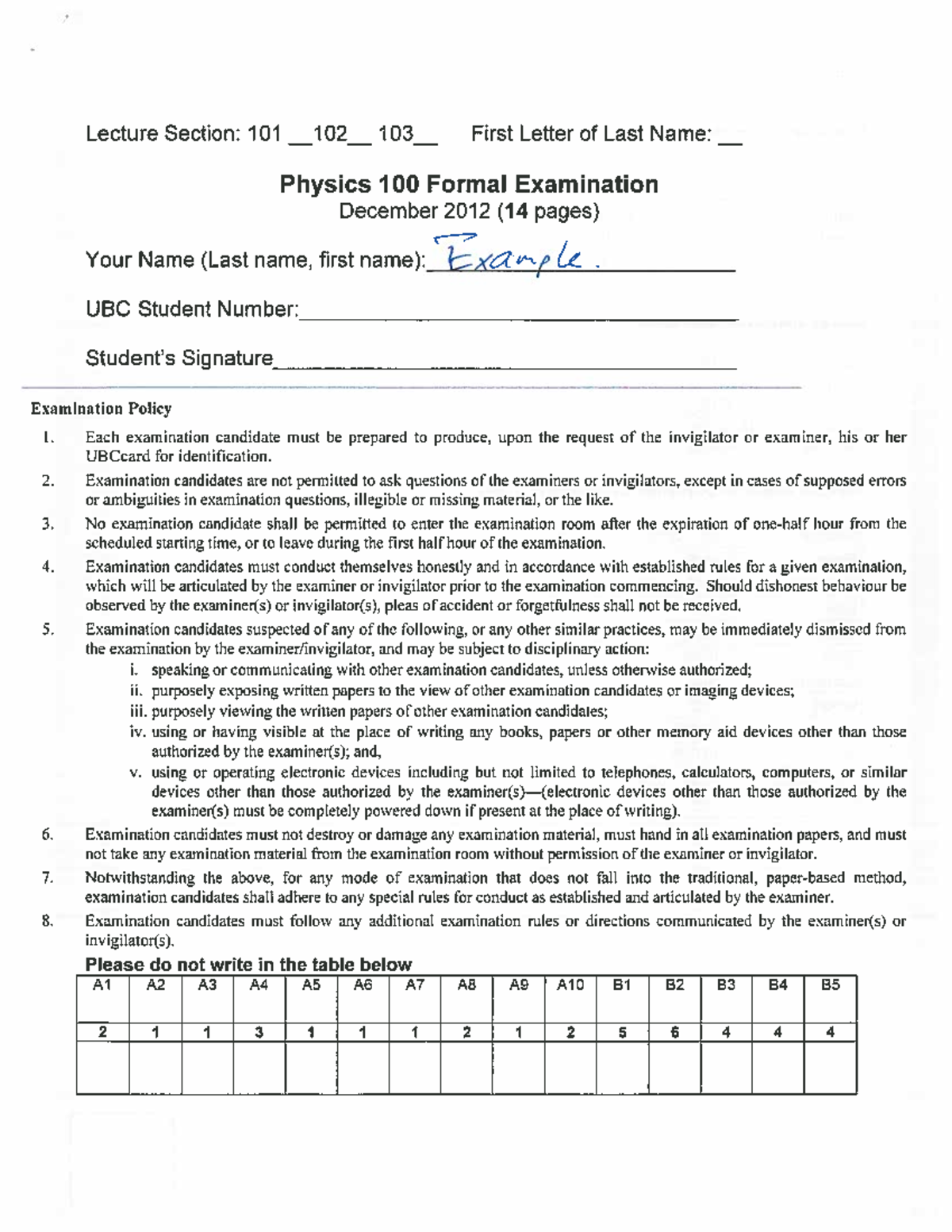 Physics 100 Practice Final Exam Solutions - December 2012 - Studocu