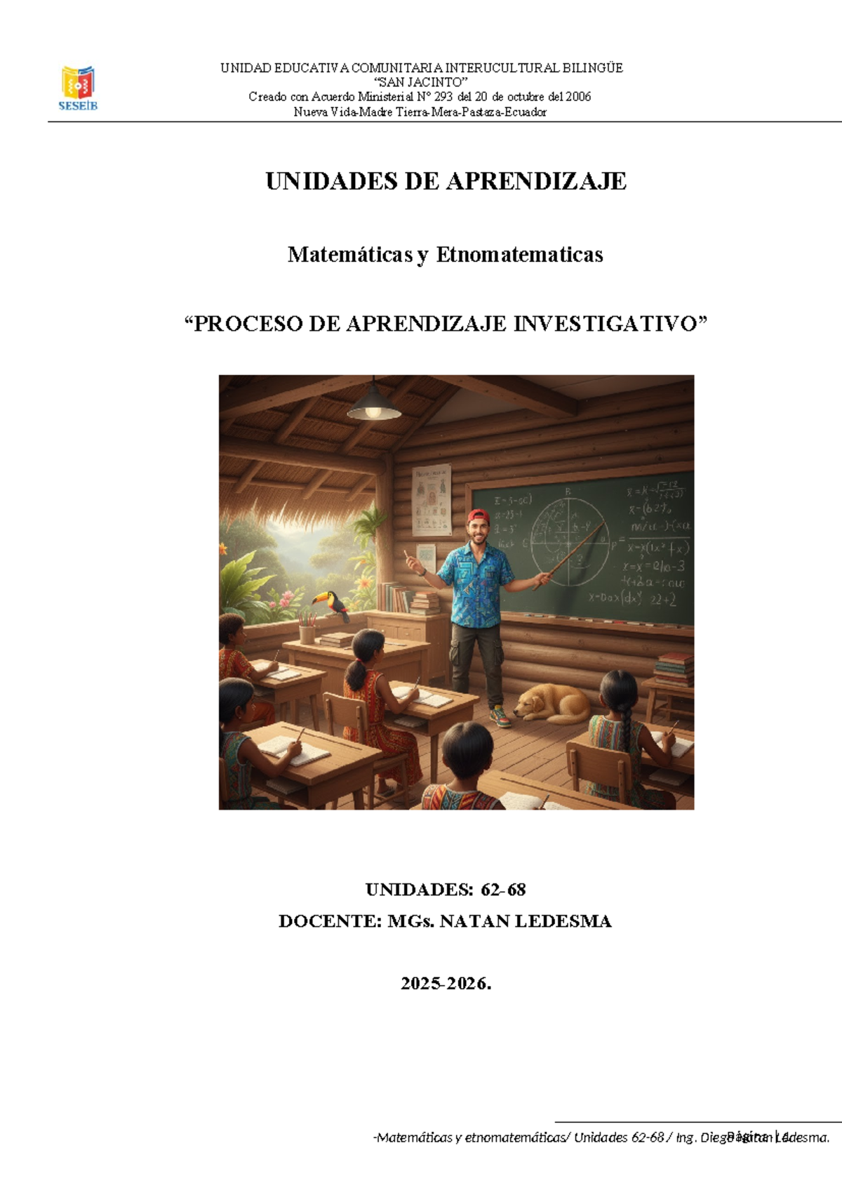 PCC 9no: Plan de Unidades de Aprendizaje en Matemáticas y ...