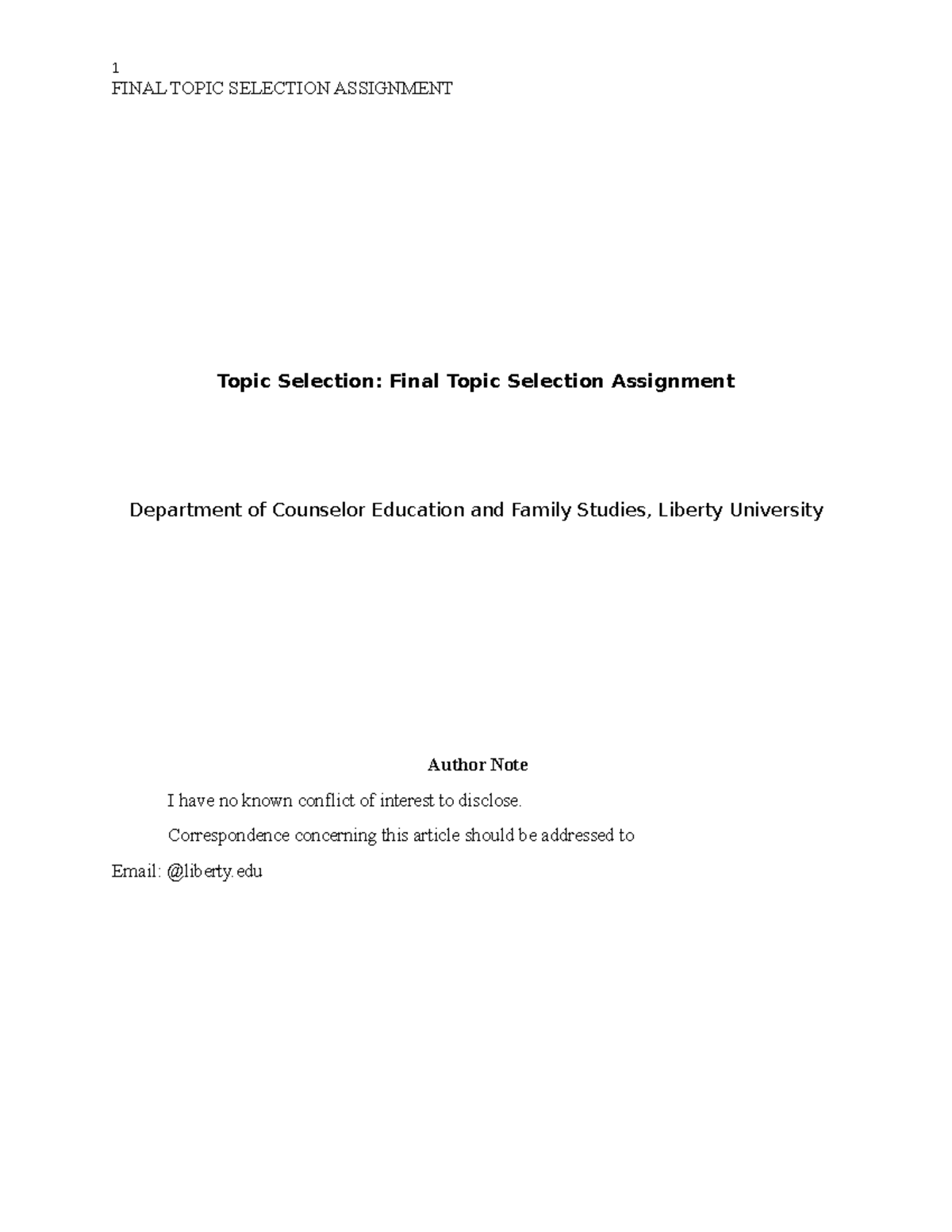 515 Final Topic Selection Assignment: In-Person vs. Virtual Interviews - Studocu