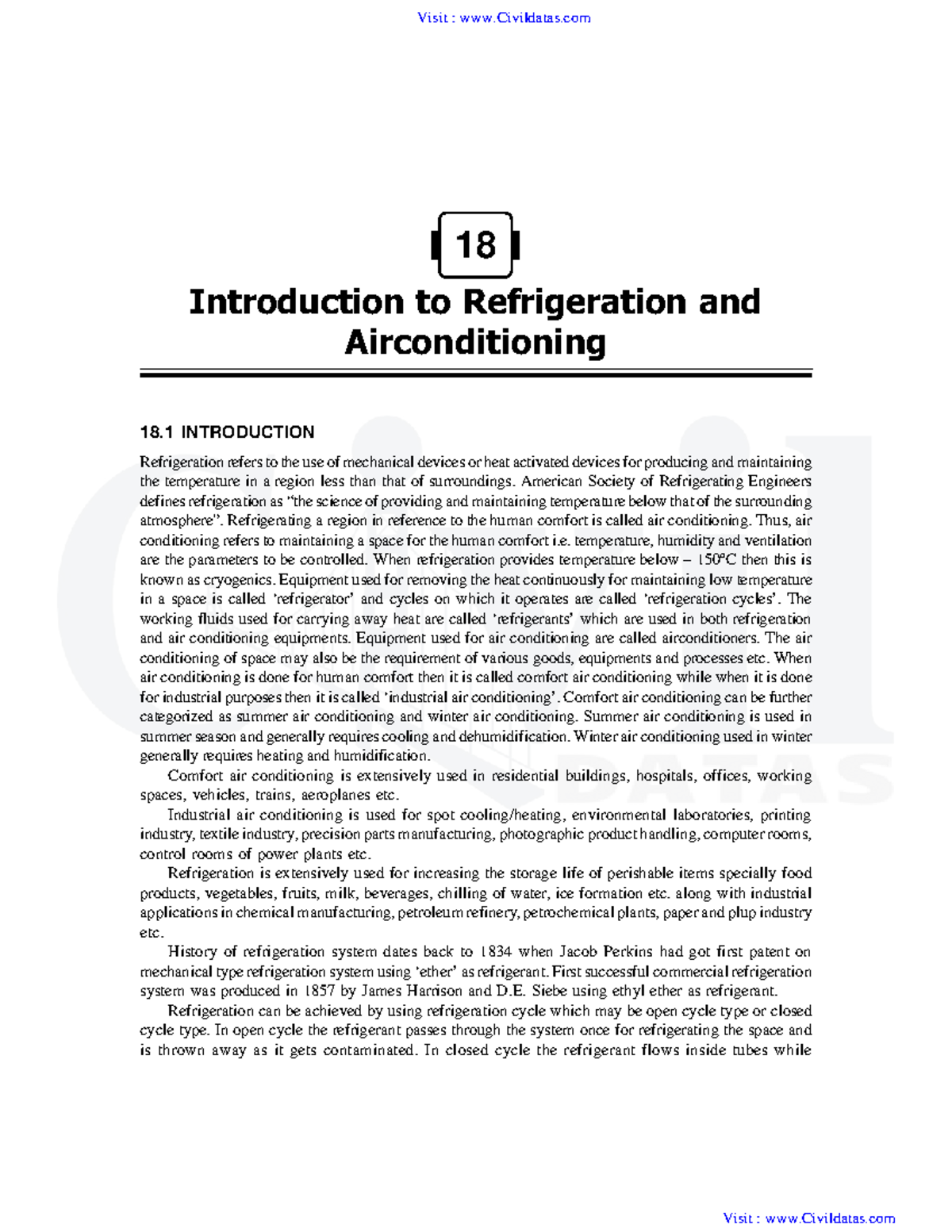 Introduction to Refrigeration and Air Conditioning (ENG 805) - Studocu