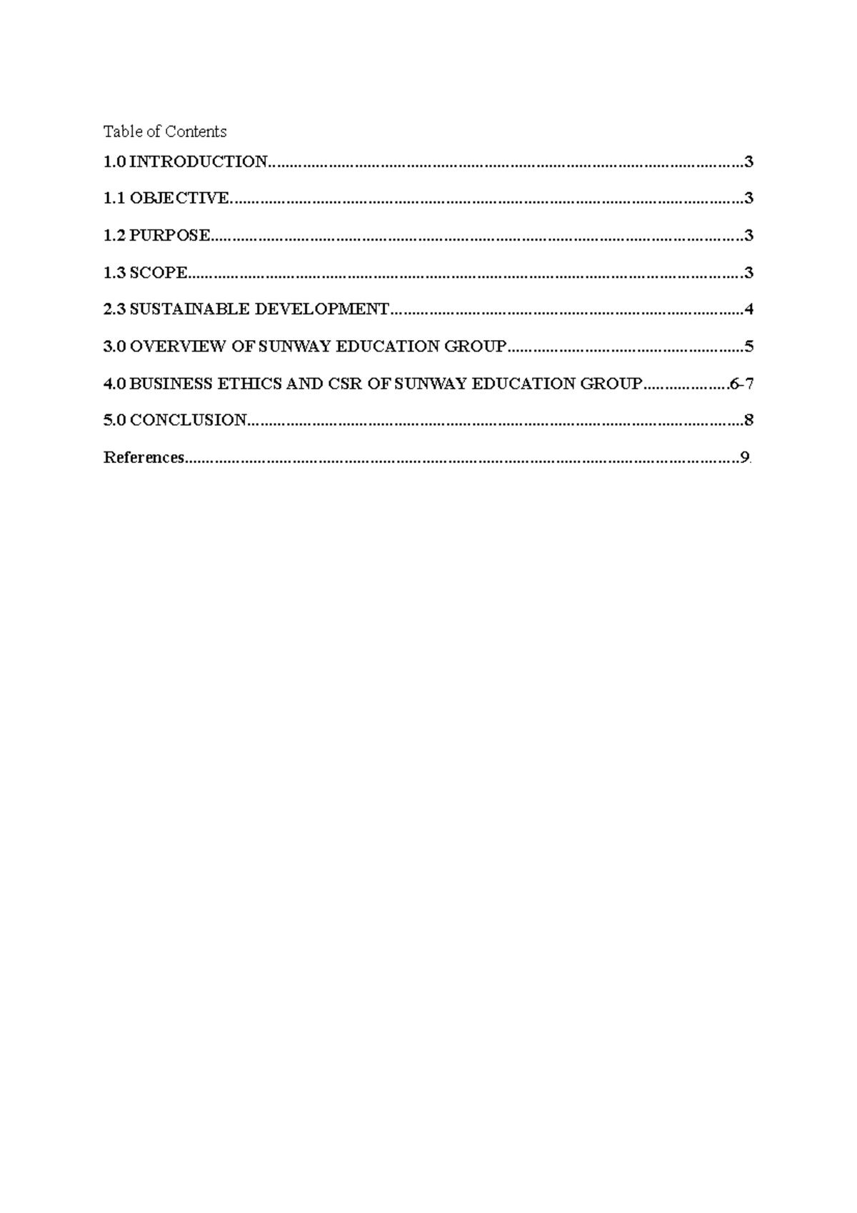 Business assignment - Table of Contents 1 - Studocu