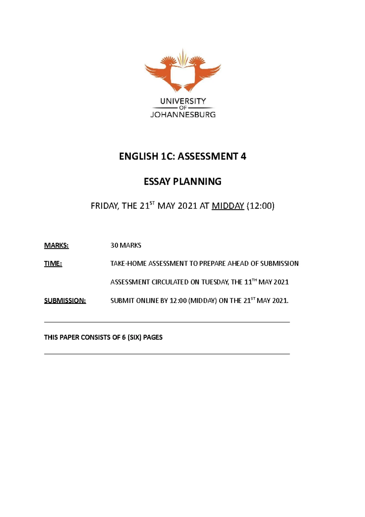 English FAL P2 Grade 12 Question Paper September 2020 - Studocu