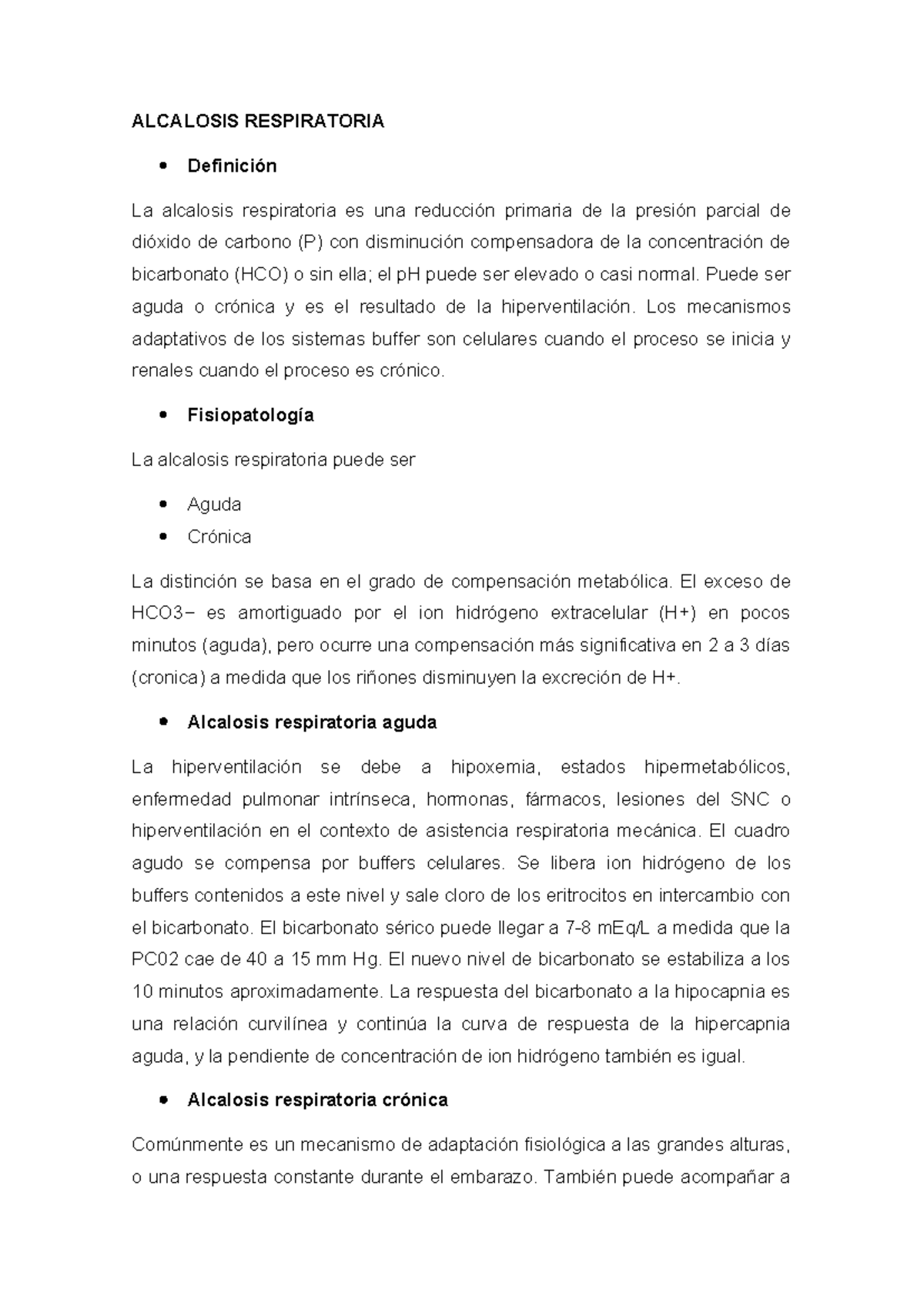 ALCALOSIS RESPIRATORIA: Definición, Fisiopatología y Diagnóstico S10 ...