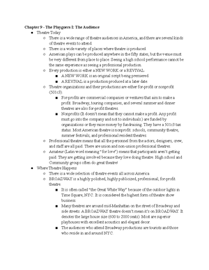 Chapter 3 Notes - Chapter 3 - The Playwright: The Blueprint The ...