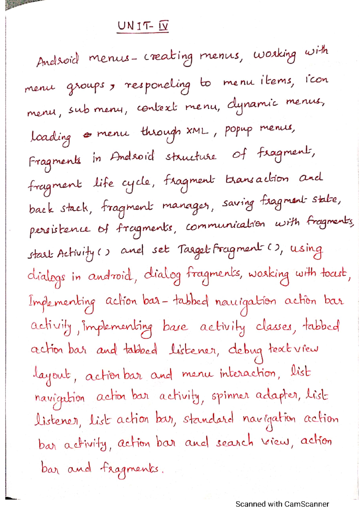 aNDROID PROGRAMMING Module 4 - p iy Pndtsoid Mes creak ing Mens WoAking ...