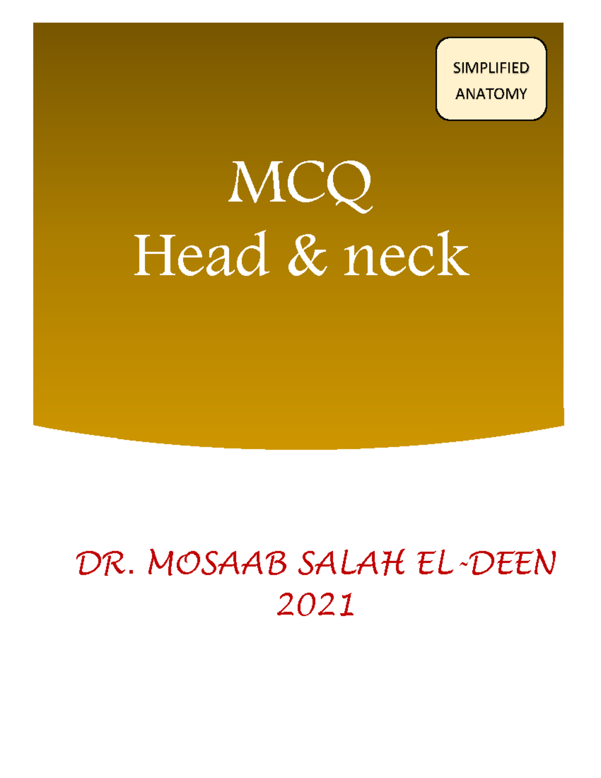 Final Term Head & Neck Anatomy MCQs 2021 for Medical Students - Studocu