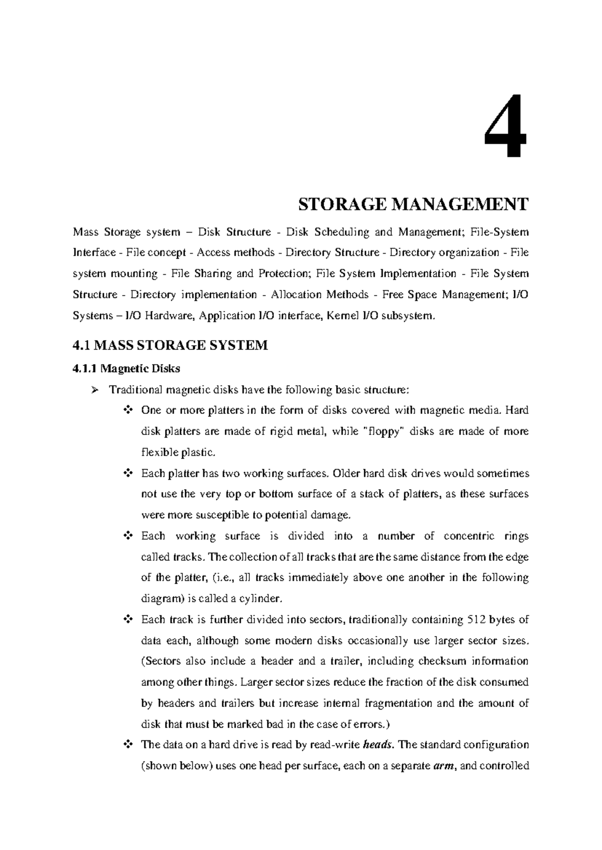 OS Unit 4: Storage Management and File System Implementation - Studocu
