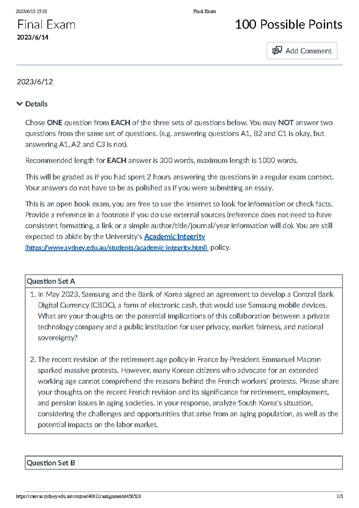 15:01 Final Exam Revision Guide: Key Questions & Insights - Studocu