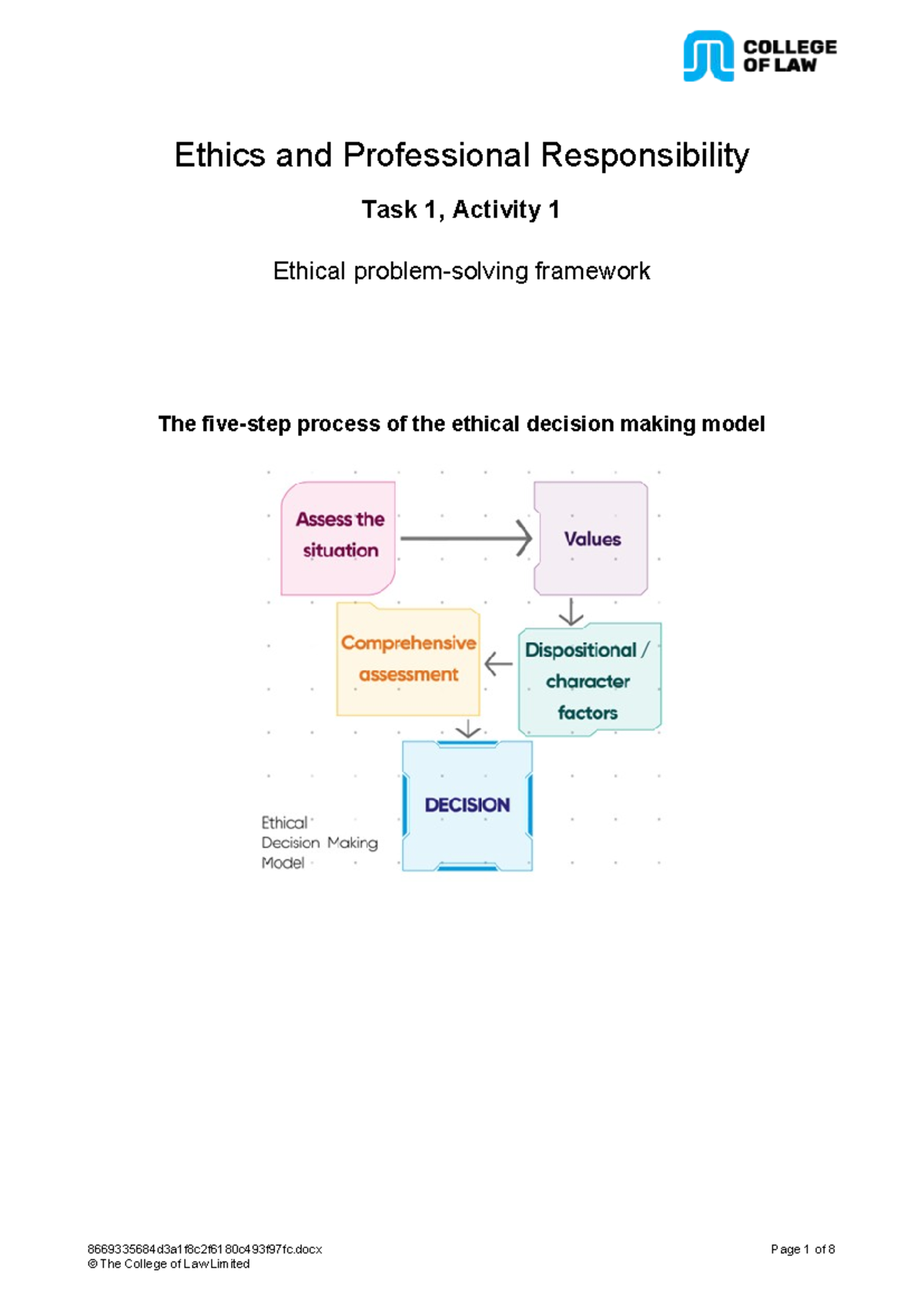 EPR 8669335684d3a1f8c2f6180c493f97fc: Ethical Decision-Making Framework ...