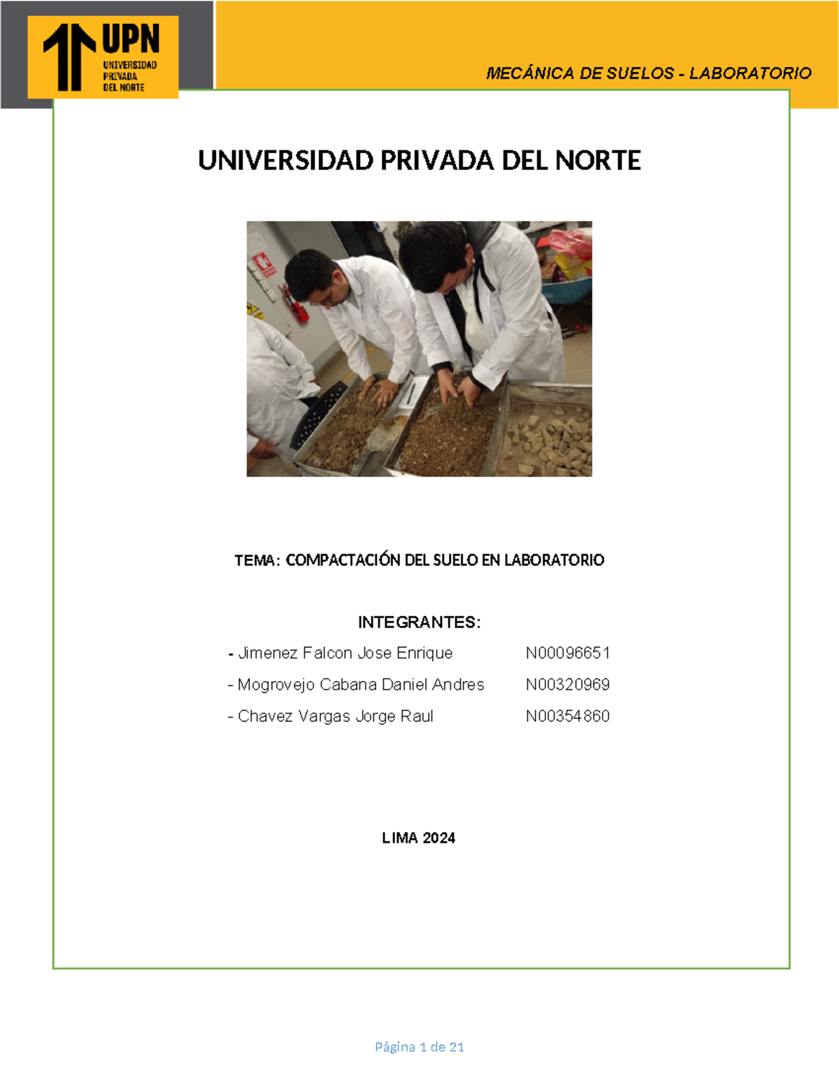 Métodos de Compactación de Suelo: Proctor Modificado y Resultados - Studocu