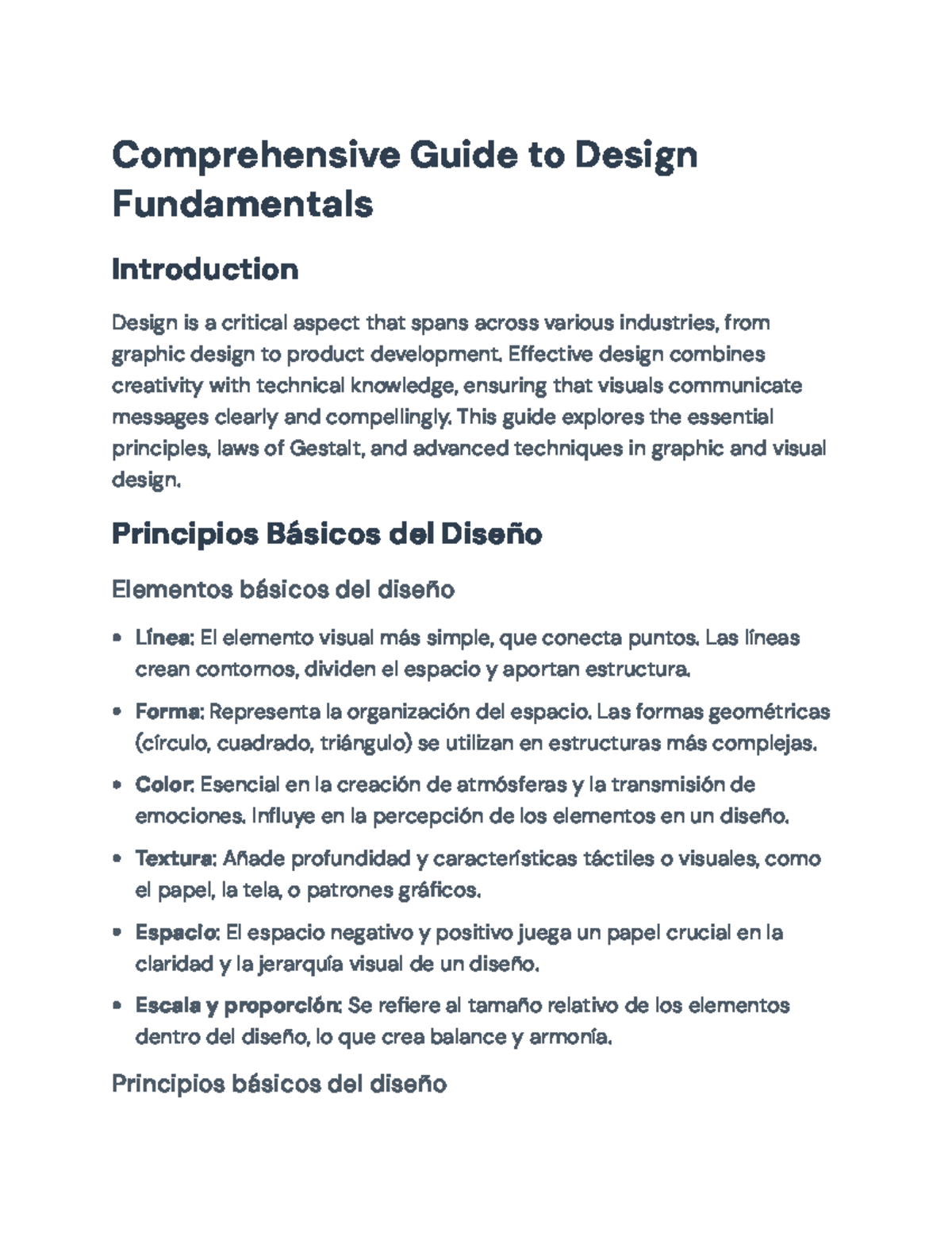 Comprehensive Guide to Design Fundamentals (Course Code: DSGN101 ...