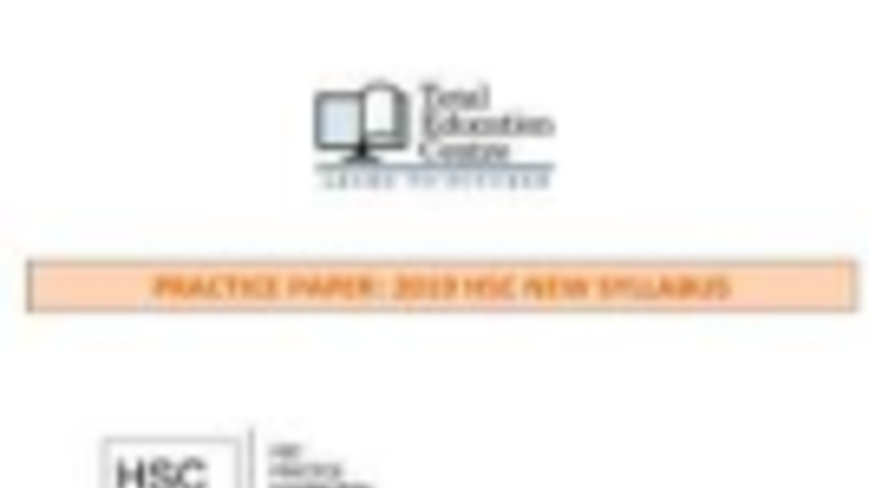 HSC English Standard Practice Paper 1: Human Experiences 2019 - Studocu