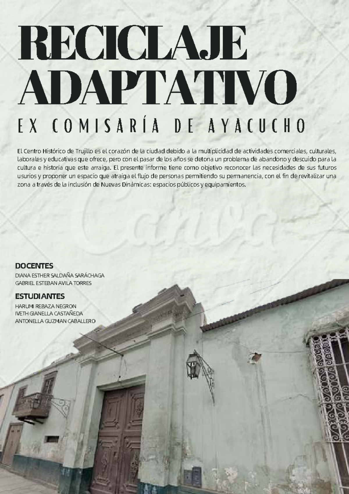 TALLER DE ARQUITECTURA 6: Propuesta de Centro Cultural en Trujillo ...