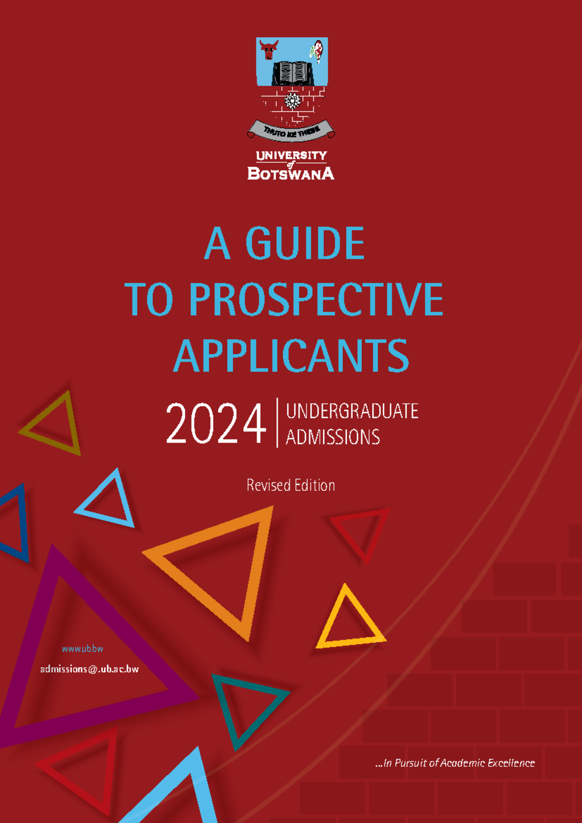 UB 2024 Undergraduate Admissions Guide Booklet - Revised Edition - Studocu