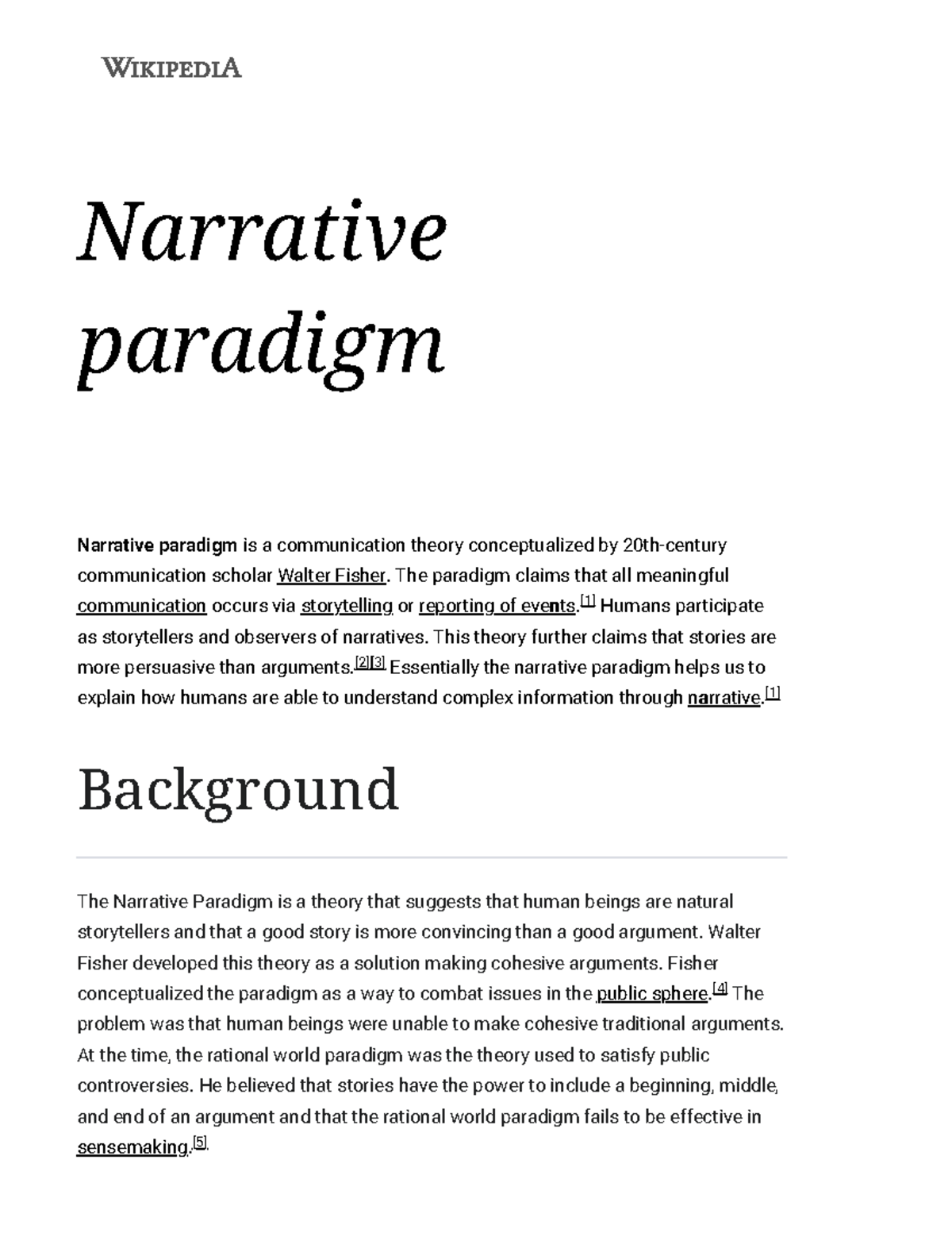 Narrative Paradigm: Understanding Storytelling in Communication Theory ...