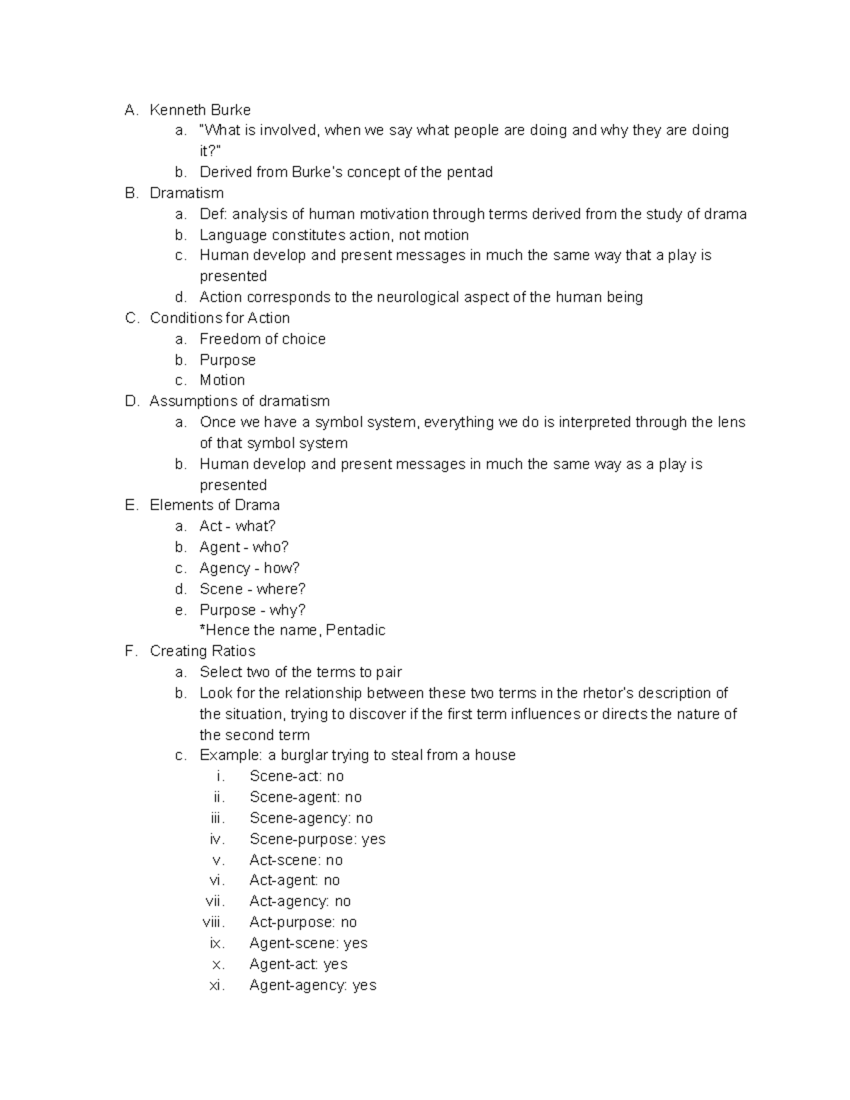 COMM 662 - Understanding Burke's Pentadic Criticism and Dramatism - Studocu
