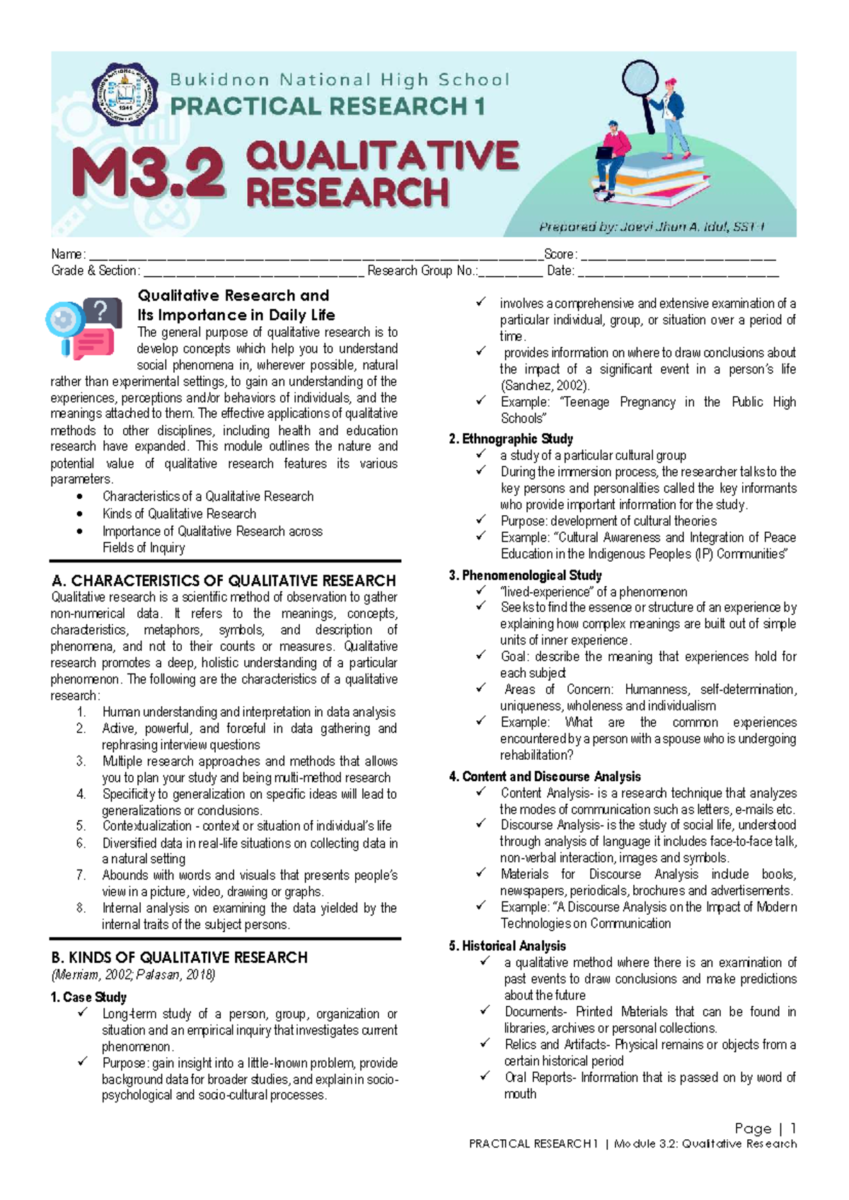 Qualitative Research: Importance, Characteristics & Types (PR1 Module 3 ...