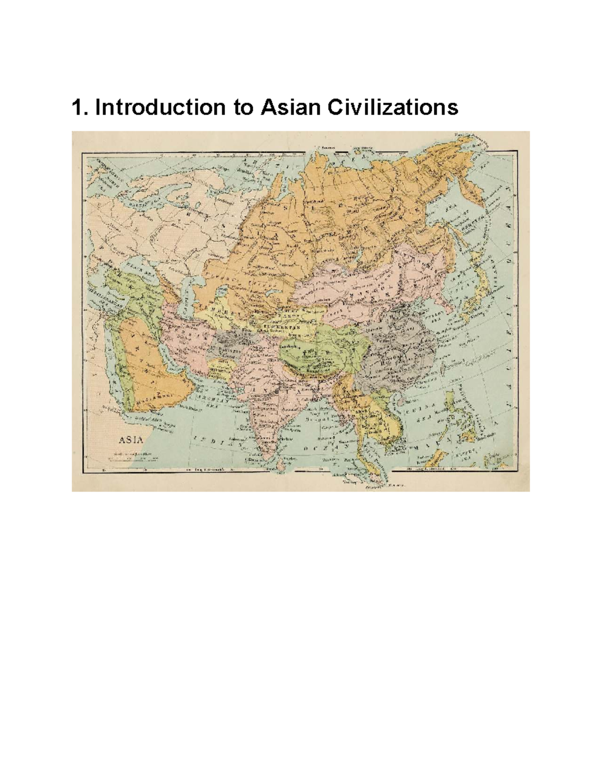 Introduction to Asian Civilizations: Study Notes for All Majors - Studocu