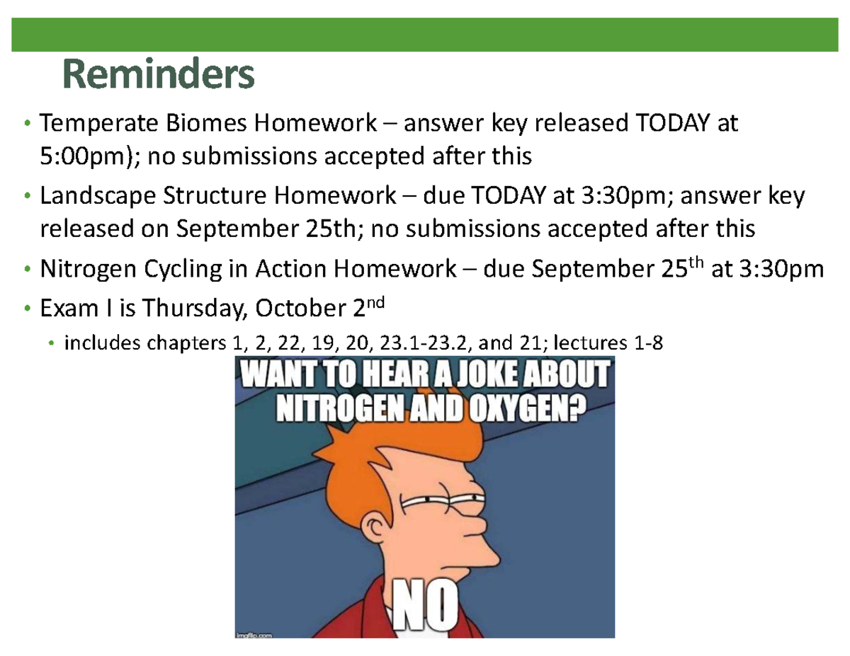 Ecology 19.2 & 20.1: Energy Transfer and Nitrogen Cycle Overview - Studocu