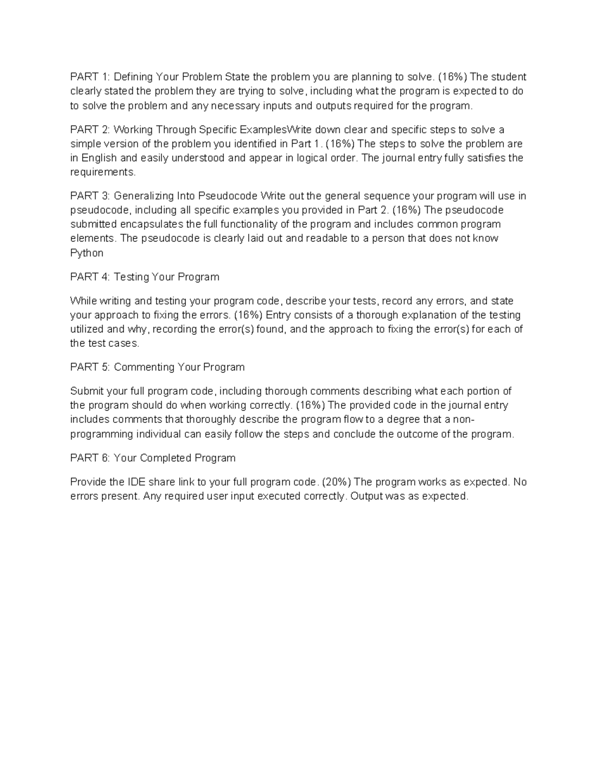 DFA 101: Problem Solving and Program Development Steps - Studocu