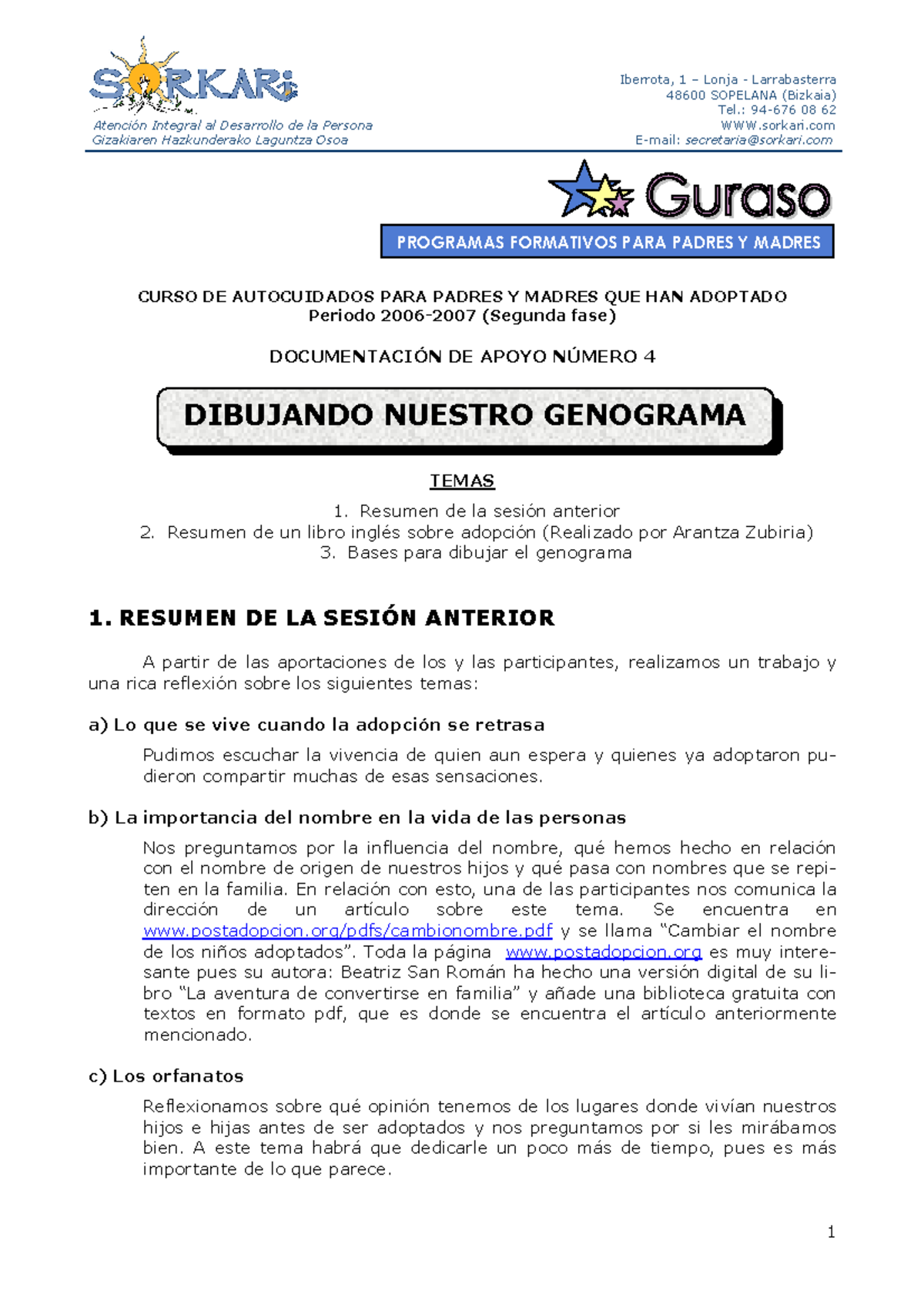Genogramas - estructura y aplicacion diagrama familiar - 48600 SOPELANA ...
