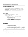 C723 - Quantitative analysis for business - Studocu