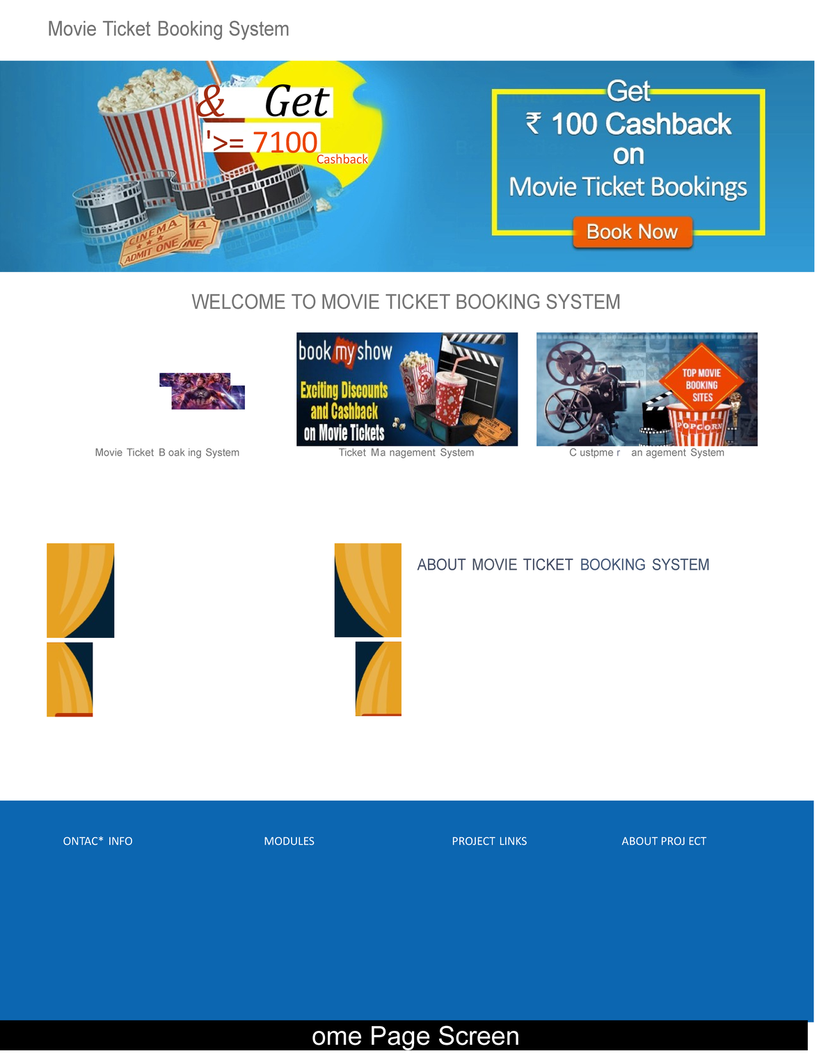 Python django and mysql project on movie ticket booking system screens - & '>= 7100 Get - Studocu