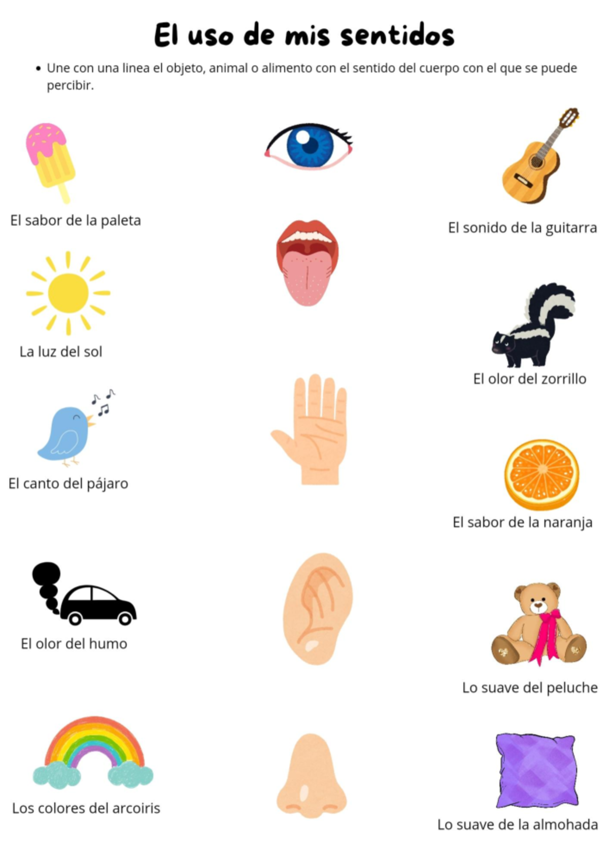 Act. Los Sentidos: Identificación de Sabores en Alimentos - Studocu