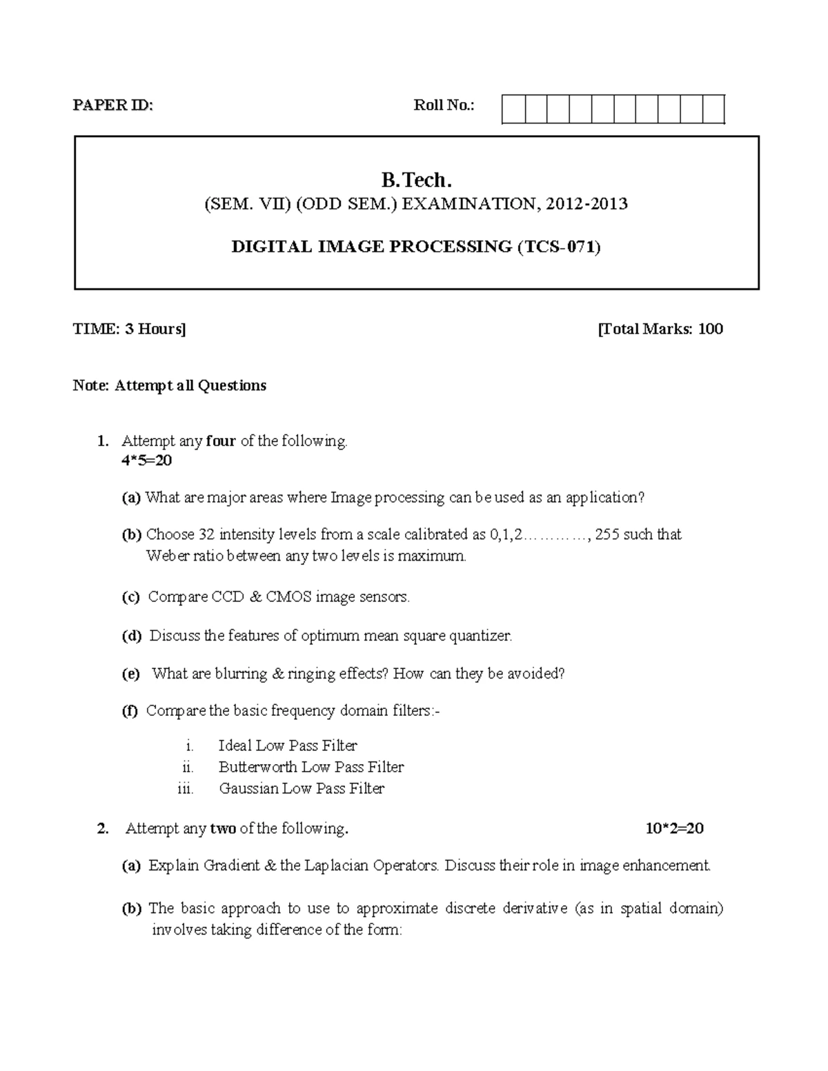 B.Tech Syllabus (2022-23) for VMSB Uttarakhand Technical University - Studocu