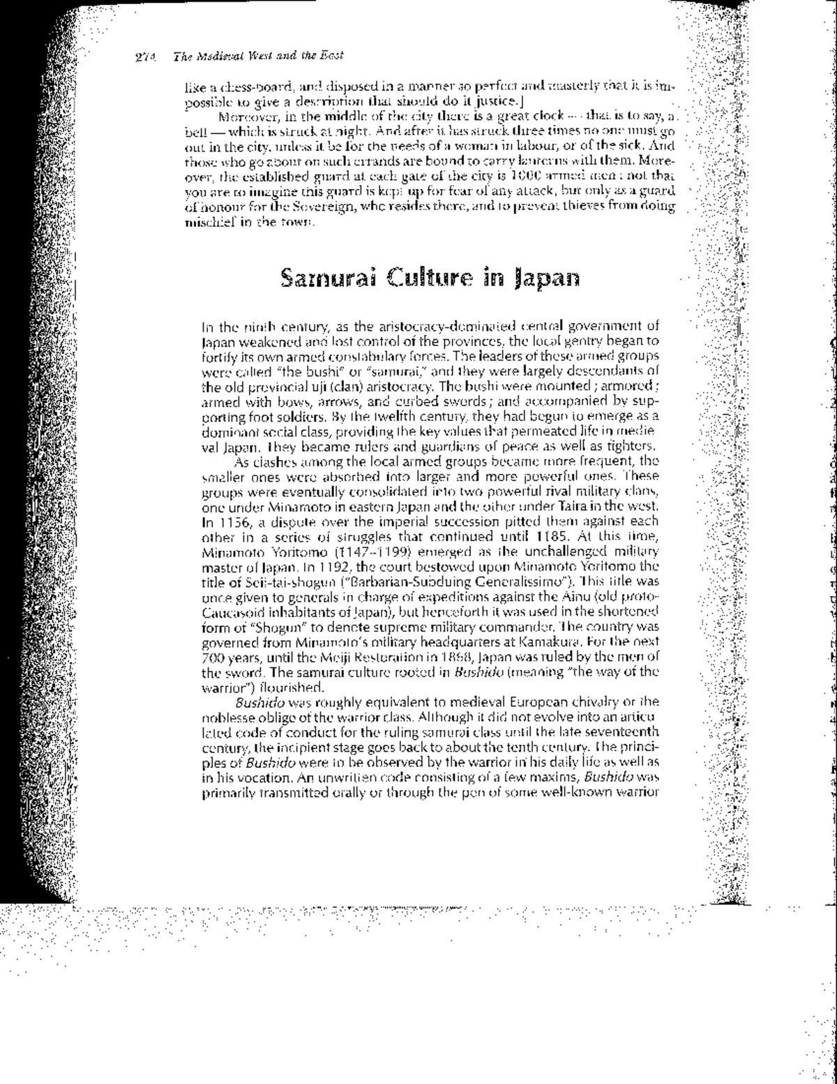 Unit I-6: The Samurai Culture and the 47 Ronin's Vendetta in Japan ...
