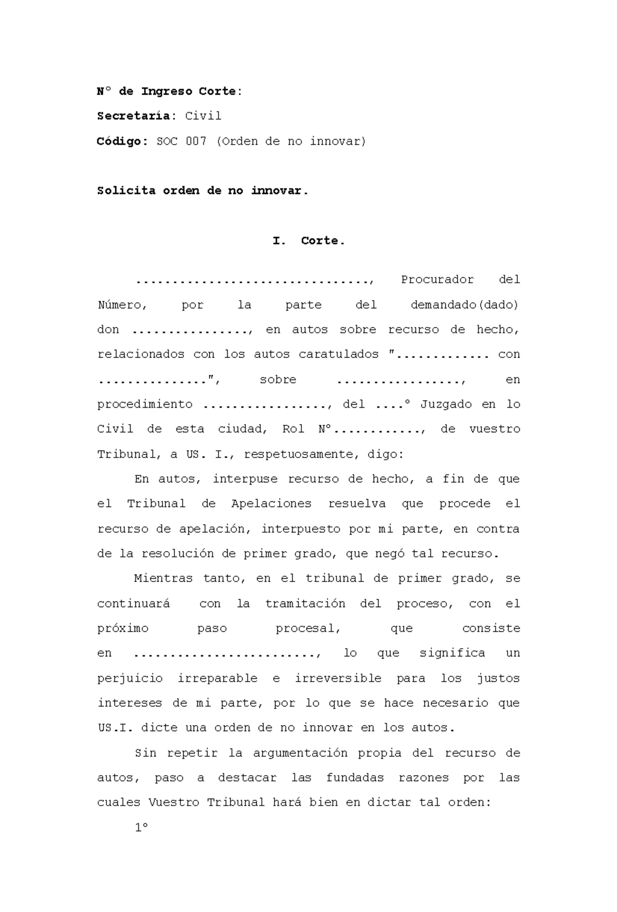 Demanda de Designación de Administrador Proindiviso - ADMN PRO INDIVISO ...