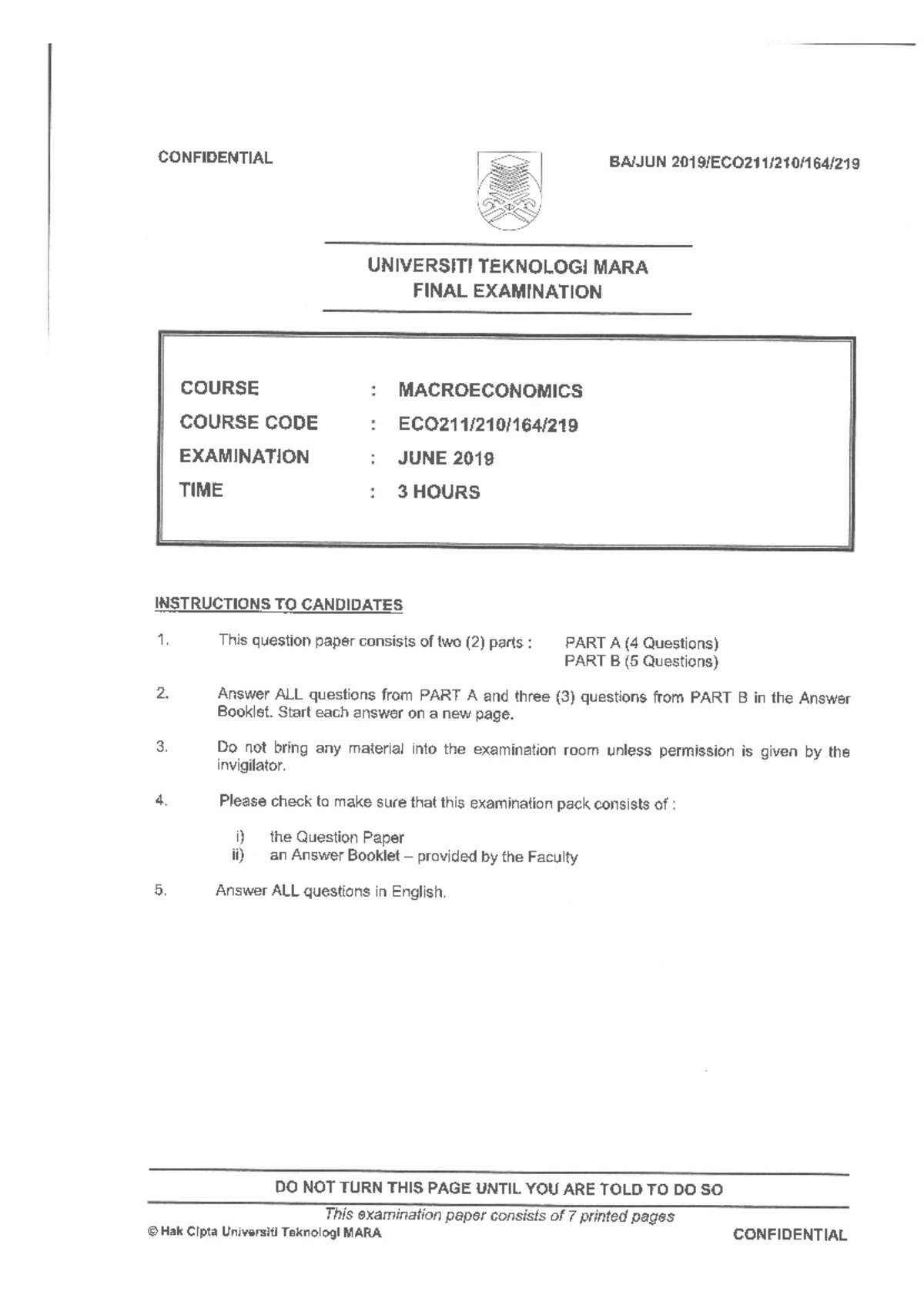 FIN242 FINAL EXAM REVISION GUIDE - UITM SEGAMAT 2019-2023 - Studocu