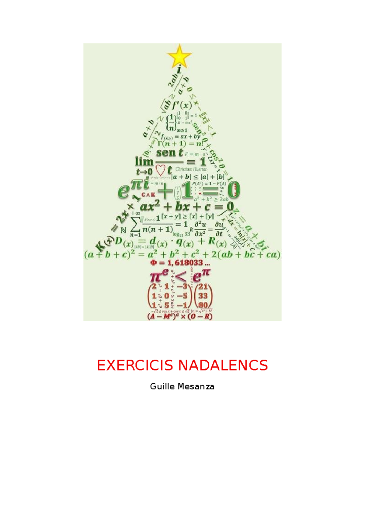 Exercicis Nadalencs - Math Problems and Solutions - Studocu