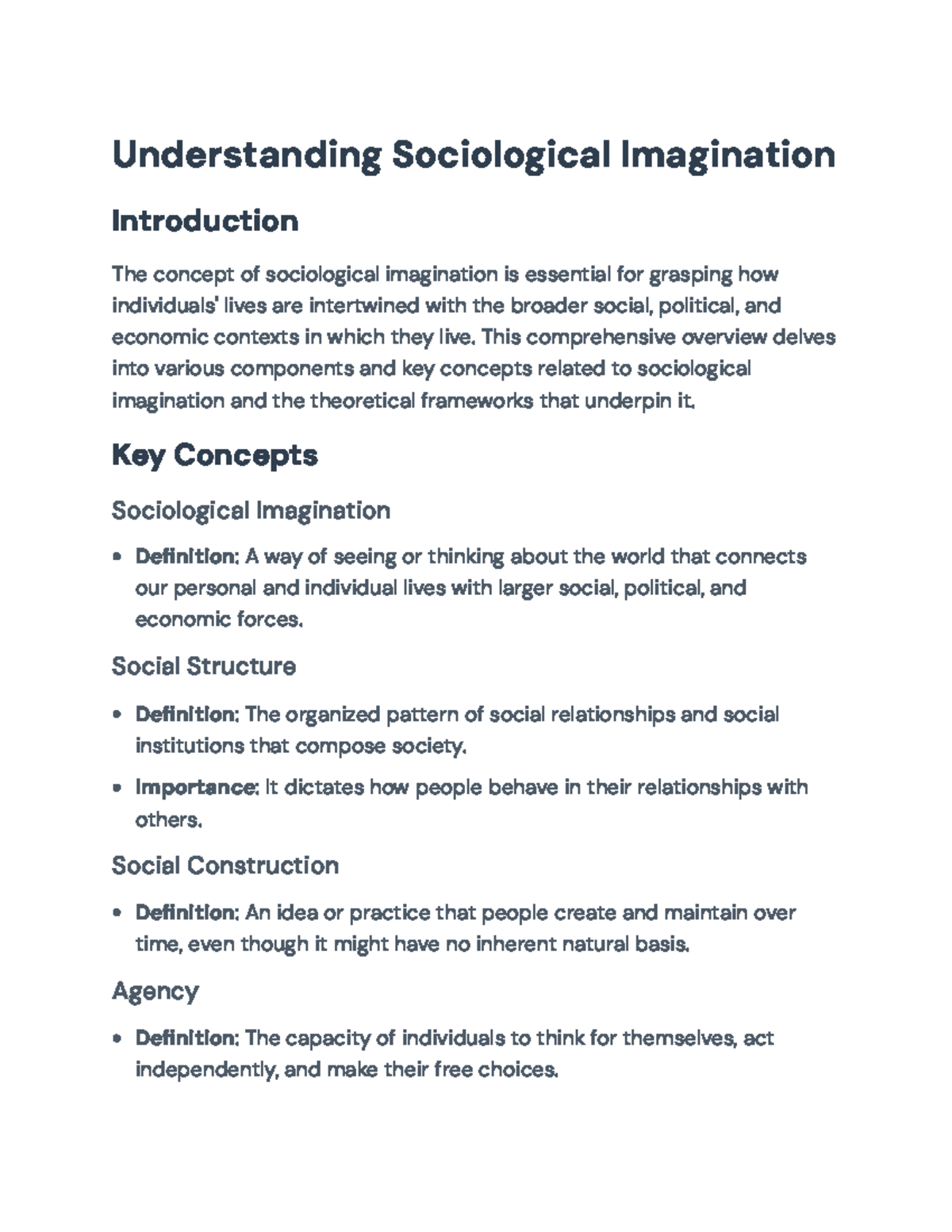 Sociological Imagination Overview: Understanding Society's Dynamics ...