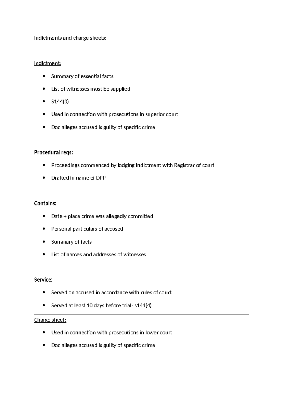 Indictments and Charge Sheets: Overview of Legal Procedures and Cases ...