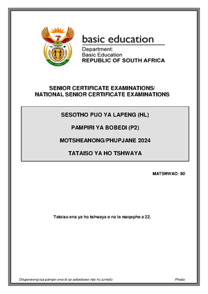 [Solved] hlalosa dikapolelo tse latelang a Hoya boyabatho b ho rolela ...