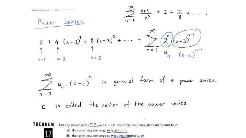 Power Series and Convergence: Week 3 Summary (MATH 152) - Studocu