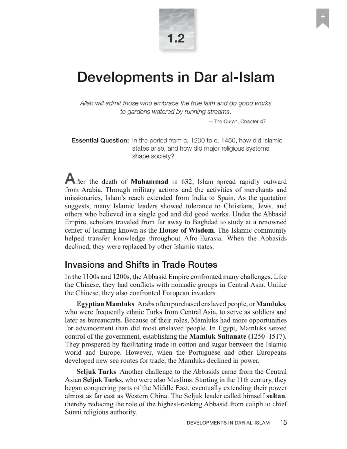 Developments in Dar al-Islam: Cultural, Economic, and Social Changes ...