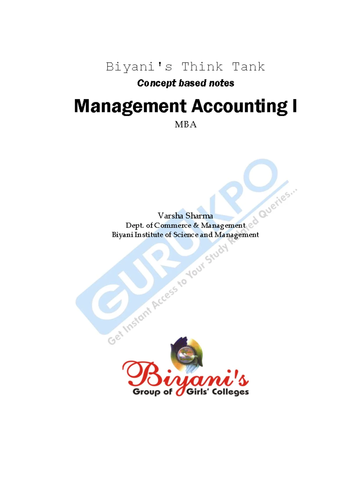BBA V Sem Advanced Corporate Financial Management Exam Notes NEP 2024 ...