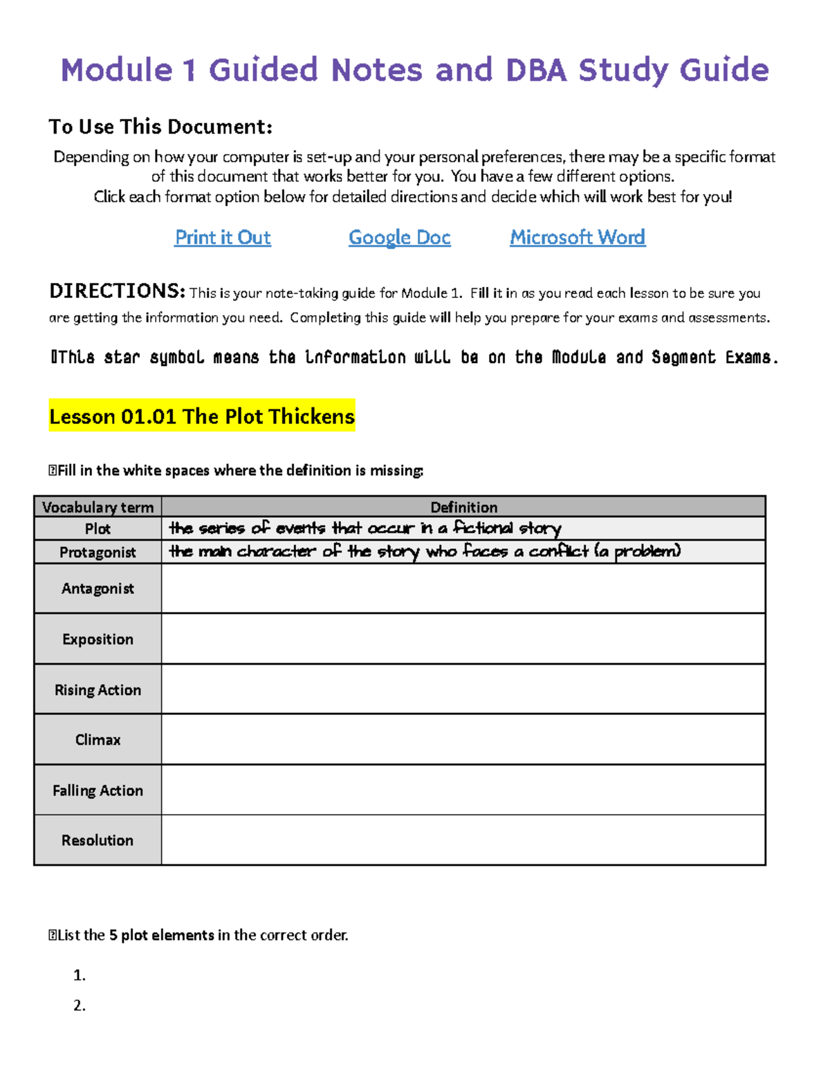 LA1 - Module 1 Guided Notes & Study Guide for DBAs and Exams - Studocu
