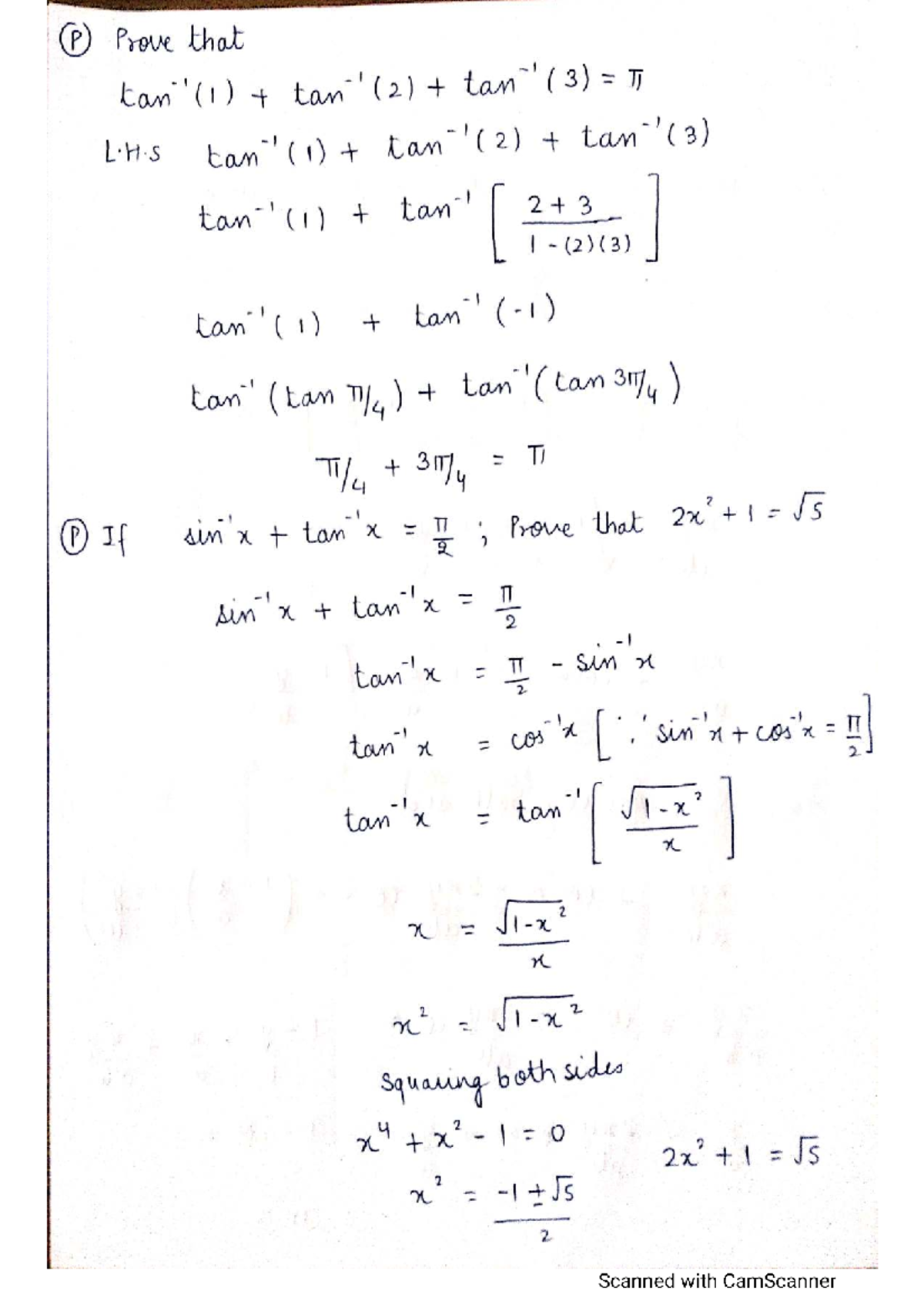 Inverse Assignment Solutions (25-29) for Course P - Studocu