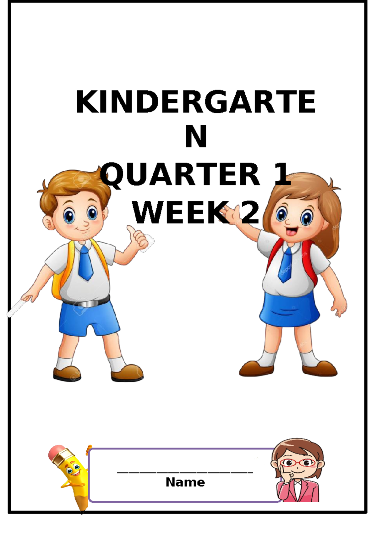 WEEK 2 - Kindergarten Visual Materials for Q1 Activities - Studocu