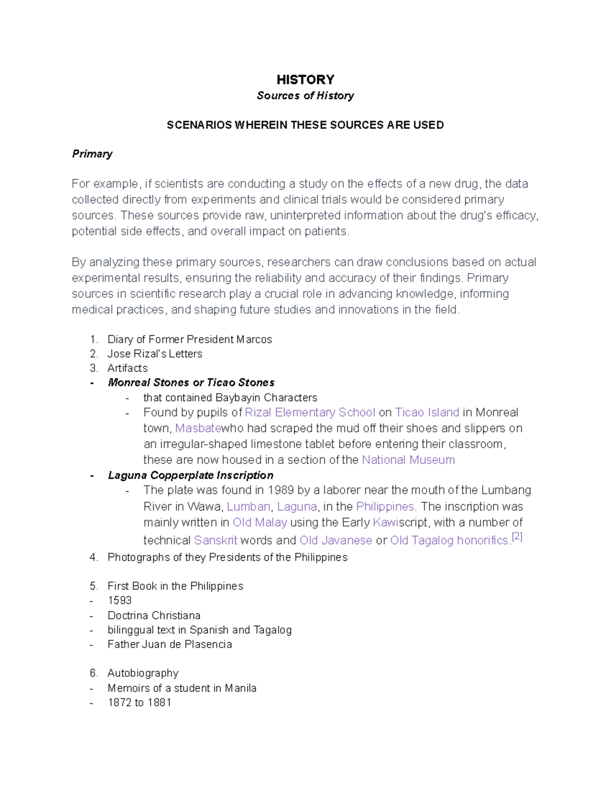 History - Exploring Primary, Secondary & Tertiary Sources in Depth ...
