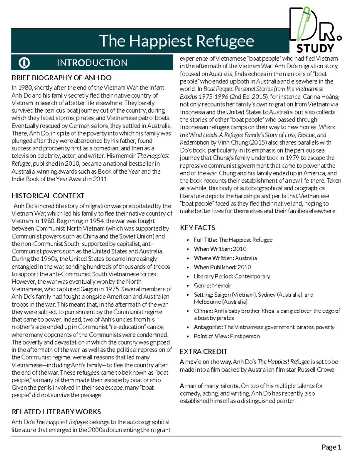 The Happiest Refugee SG - The Happiest Refugee BRIEF BIOGRAPHY OF ANH ...