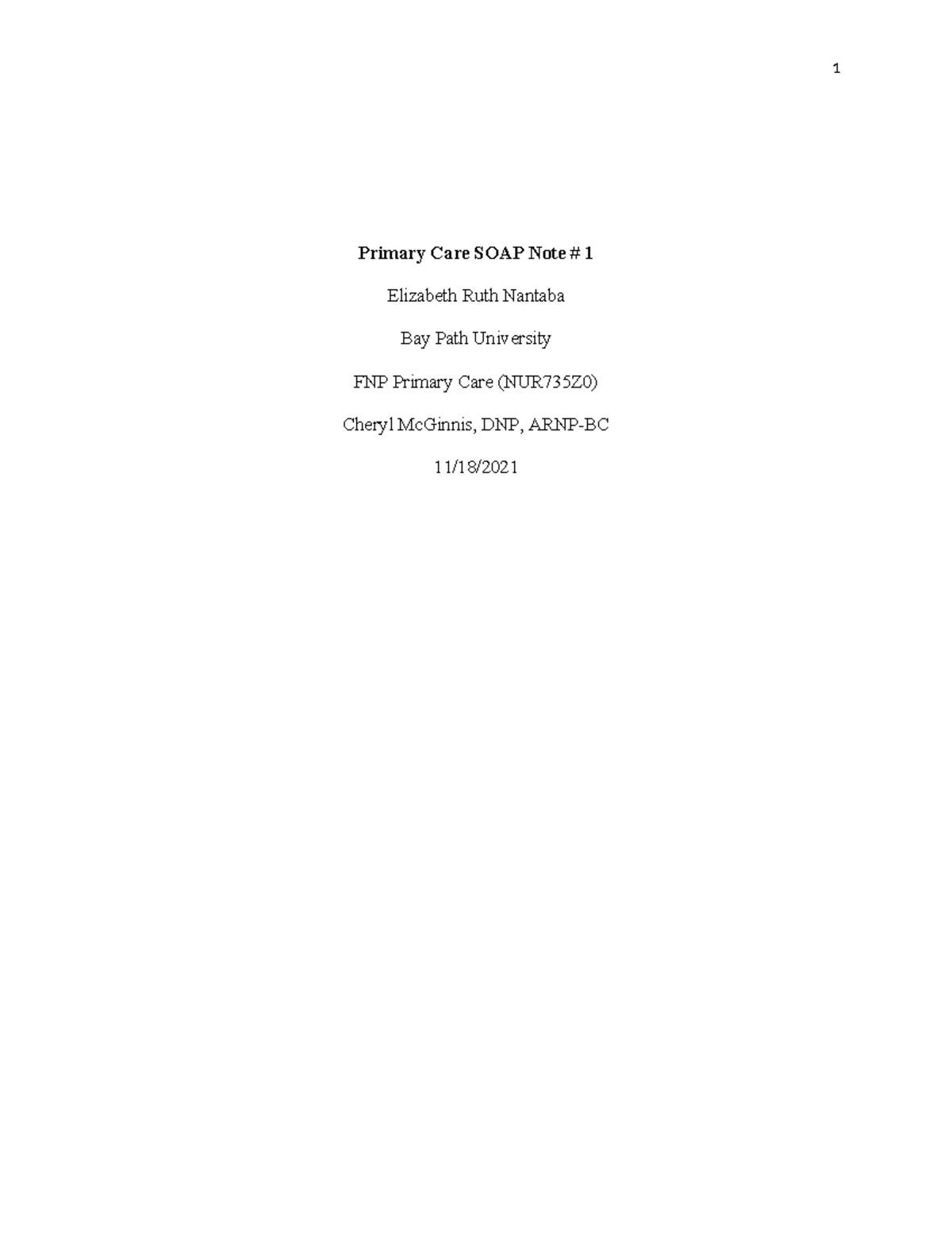 7Pages Primary Care SOAP Note 59 years old with back Pain (Auto ...