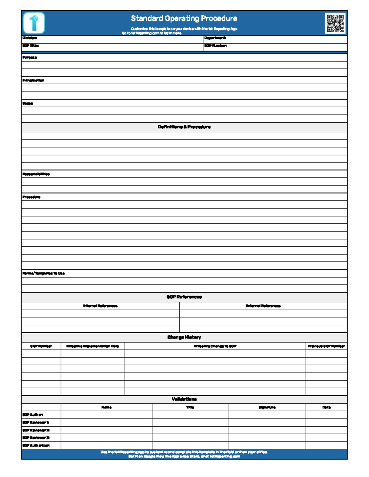 Standard Operating Procedure Template Excel 15+ Standard Operating