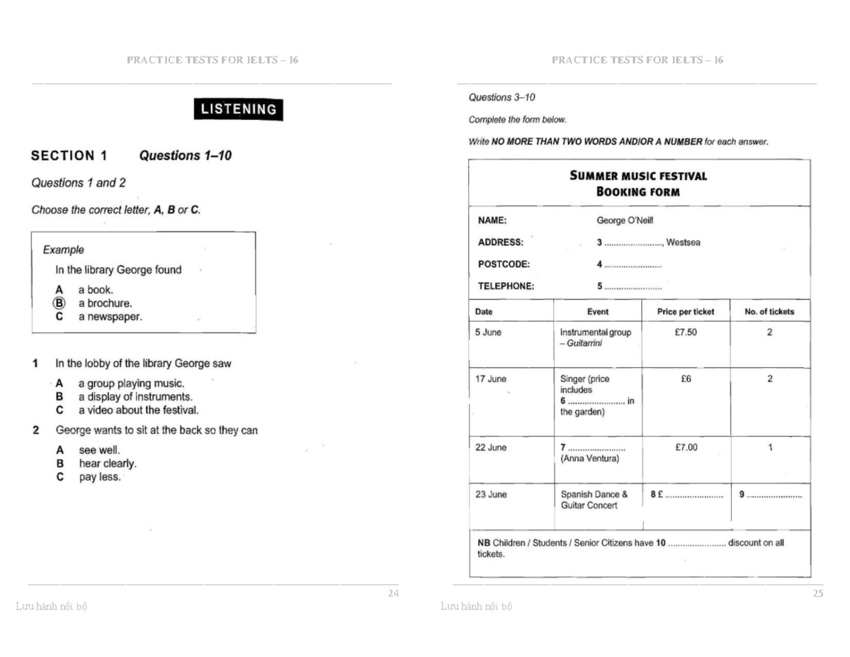 Practice Test 2 - K KN KJ - PRACTICE TESTS FOR IELTS – I - Studocu