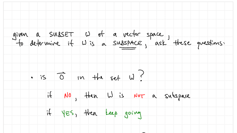 MATH 204 Pre-Lecture Notes: Subspaces and Linear Combinations - Studocu