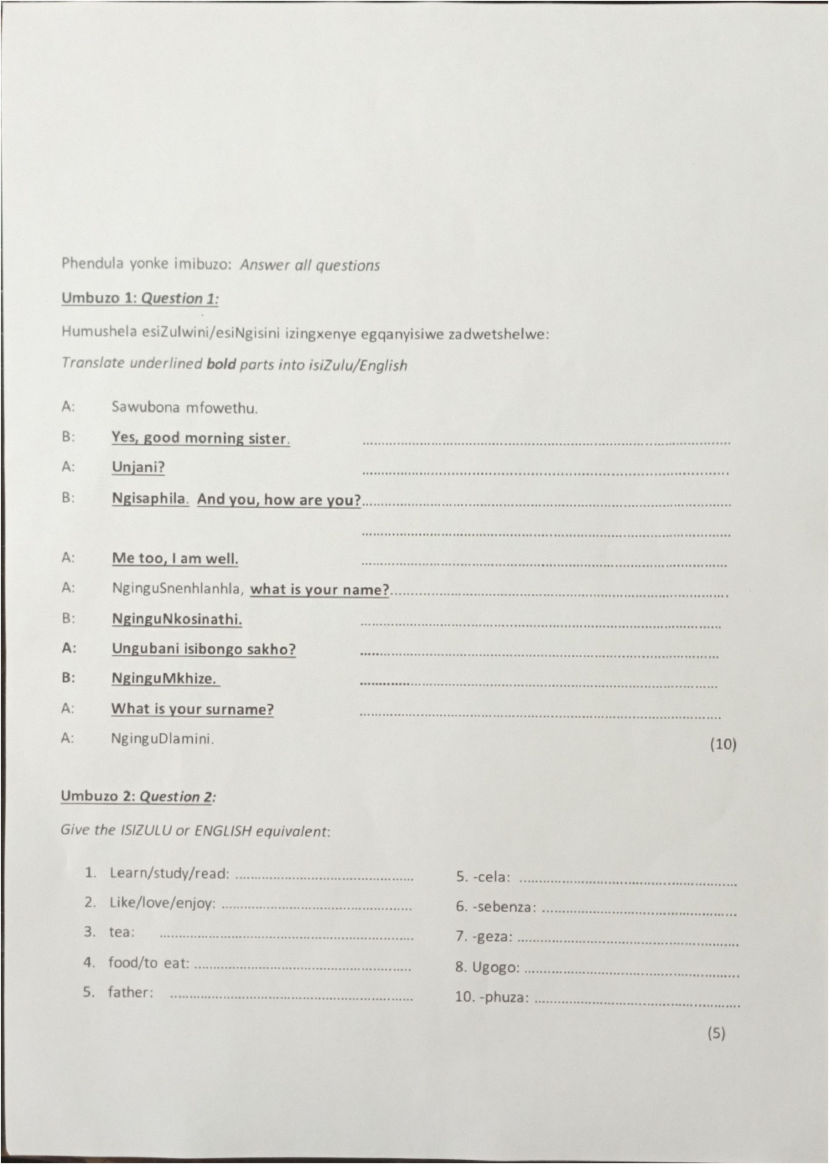 Zulu Test Material Revision - Comprehensive Study Guide - Studocu